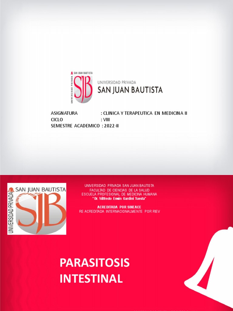 Parasitosis Intestinal | PDF | Diarrea | Causas de la muerte