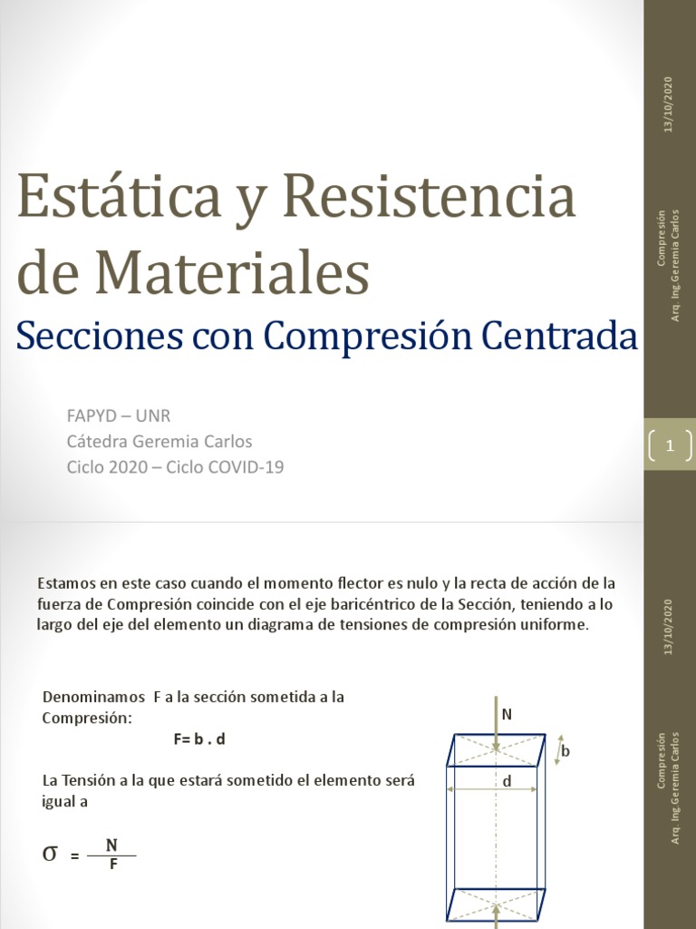 Compresión Estática y Pandeo | PDF | Pandeo | Elasticidad (Física)