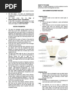 Fact Sheet 2-Badminton | PDF | Physical Fitness | Sports