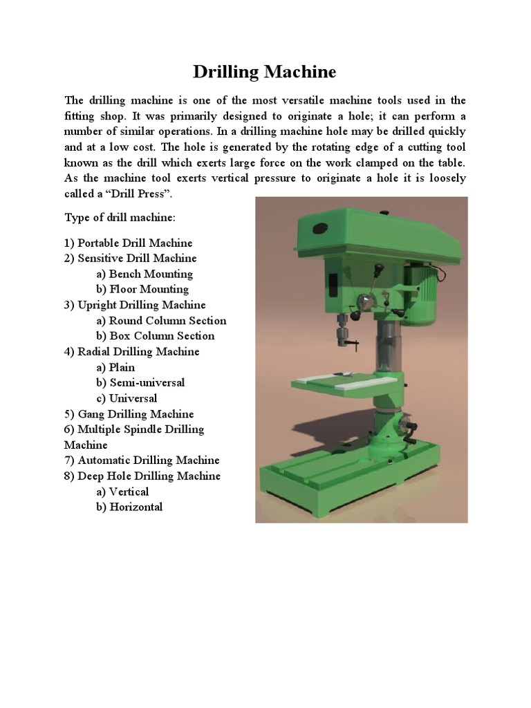 Drilling Machine | PDF