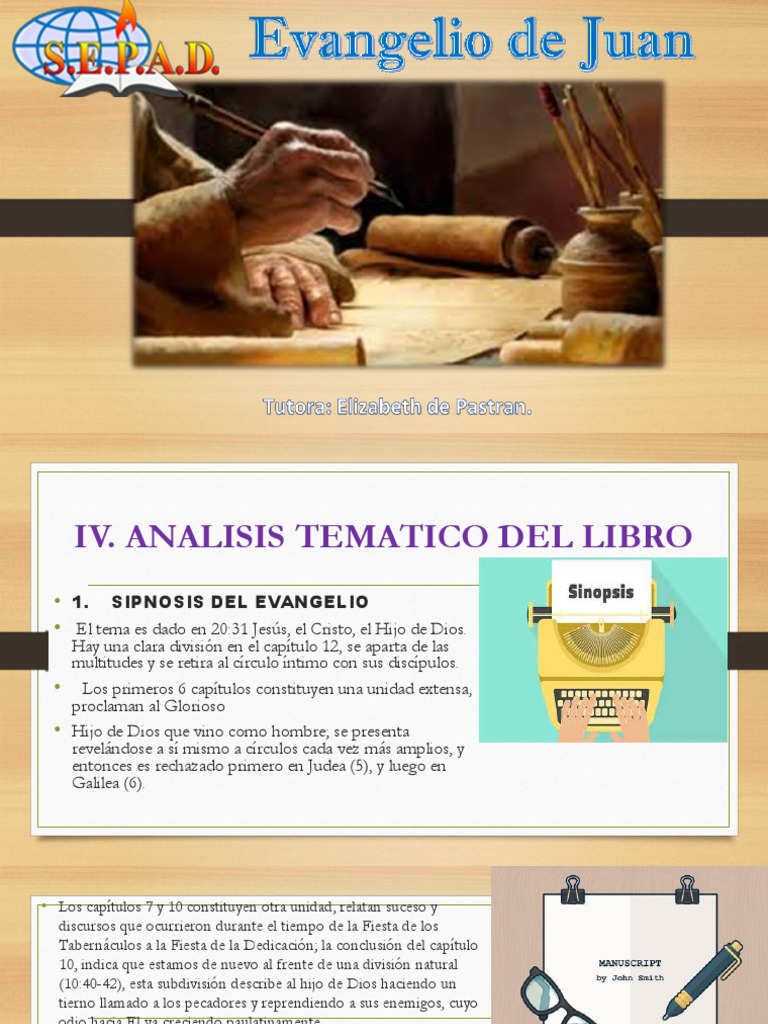 ANALISIS TEMATICO DEL LIBRO Ultima Evaluzación | PDF | Jesús ...