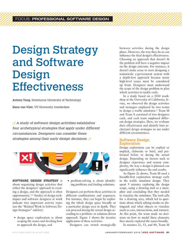 Design Strategy and Software Design Effectiveness | PDF | Design ...