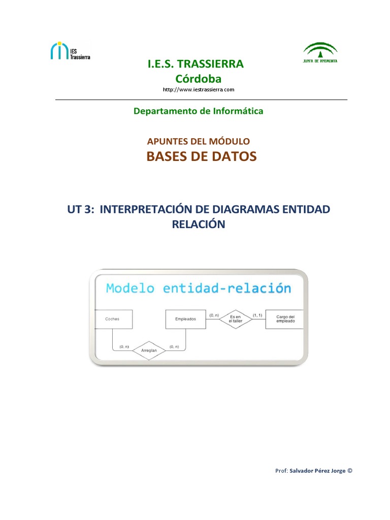 UT3 - Interpretación de Diagramas Entidad Relación | PDF