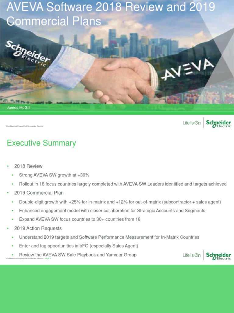 AVEVA Software 2018 Review and 2019 Plan 0305 | PDF | Computing | Business