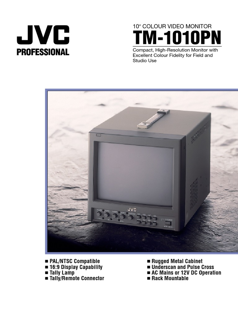 JVC tm1010pn | Download Free PDF | Computer Monitor | Video