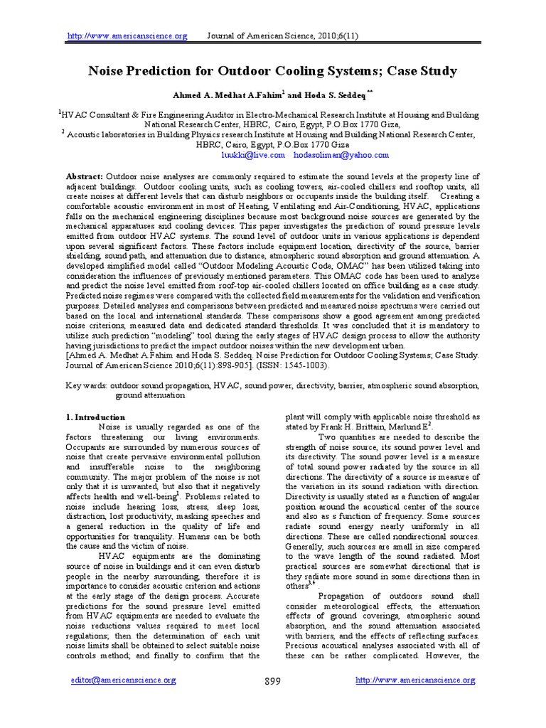 Noise Prediction | PDF | Attenuation | Sound