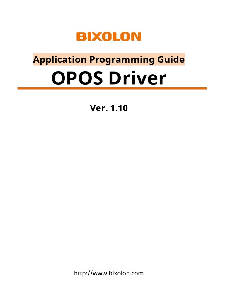 Manual OPOS Driver LabelPrinter English V1.10 | PDF | String (Computer ...