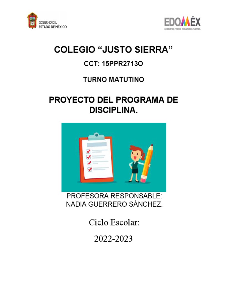 Programa disciplina Colegio Justo Sierra | PDF