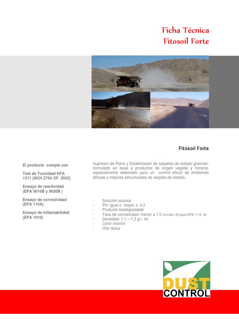 Ficha Técnica Fitosoil Forte | PDF