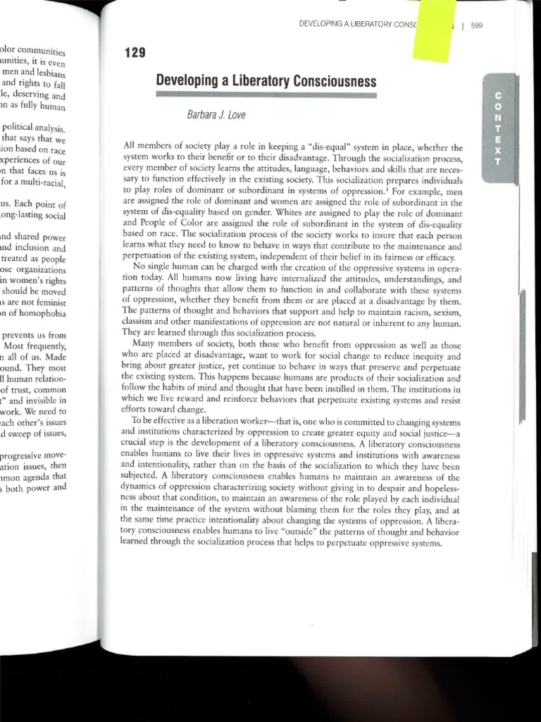 Barbara Love Liberatory Conscious 001 | PDF