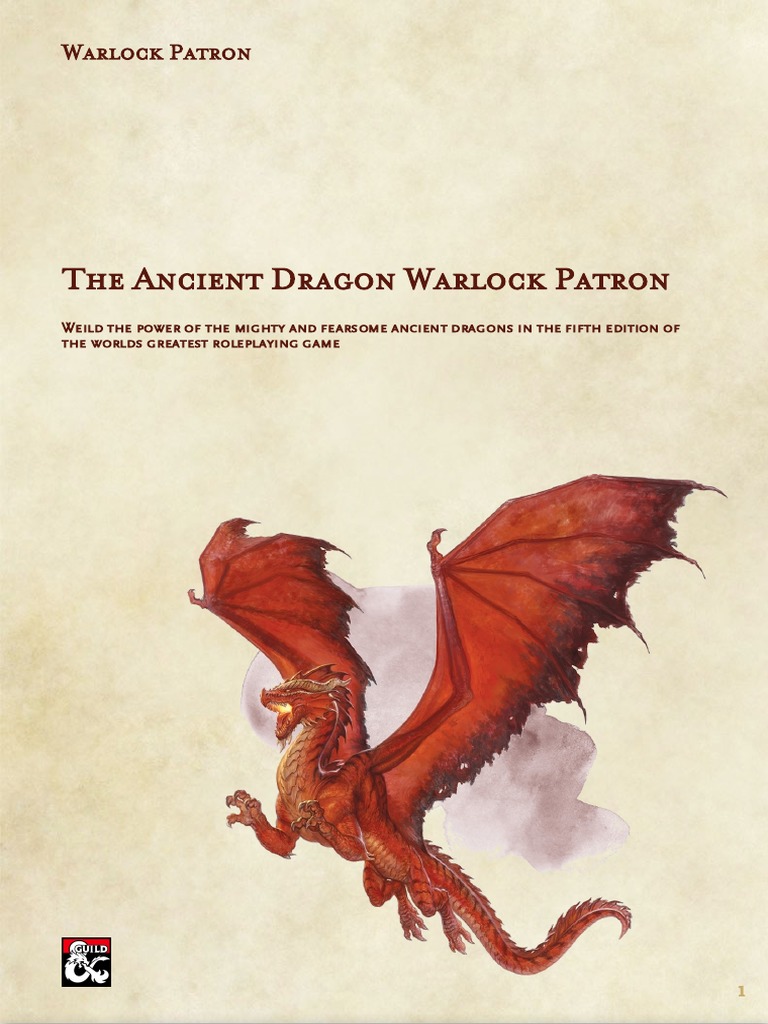 The Ancient Dragon A Warlock Patron | PDF | Wizards Of The Coast ...