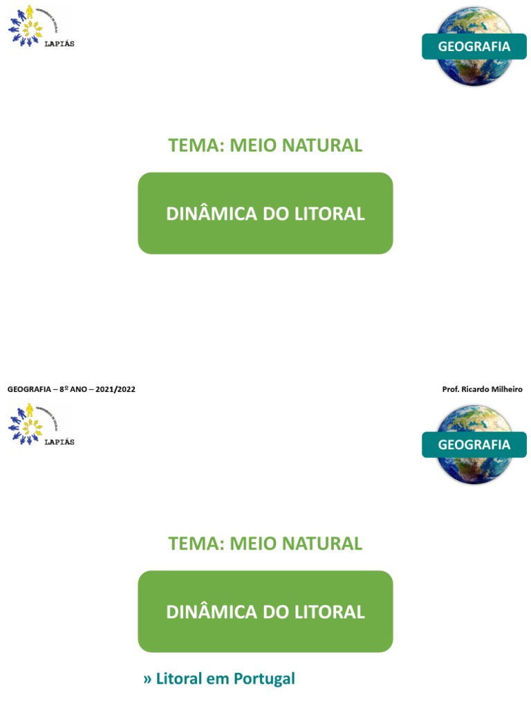04.2 PPT 8ano Litoral 2 | PDF | Costa | Terreno