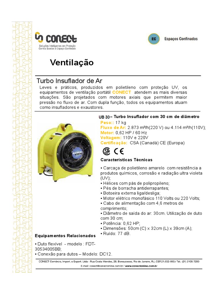 Ficha técnica - UB 30 | PDF