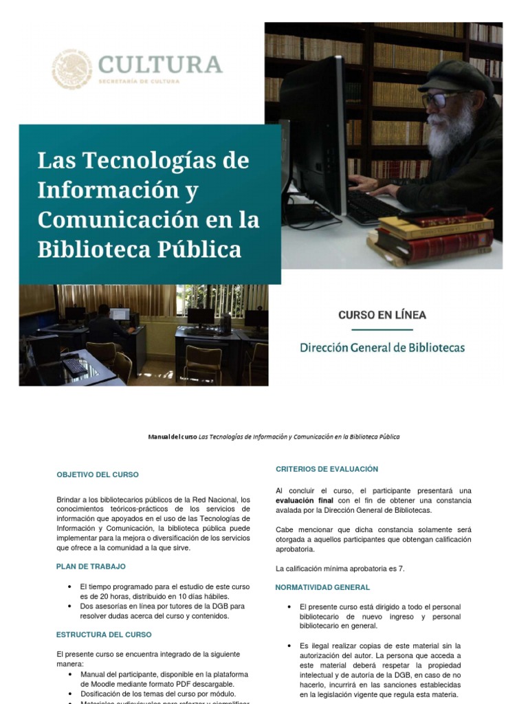 Manual TIC | PDF | Bibliotecas | Tecnología de información y comunicaciones