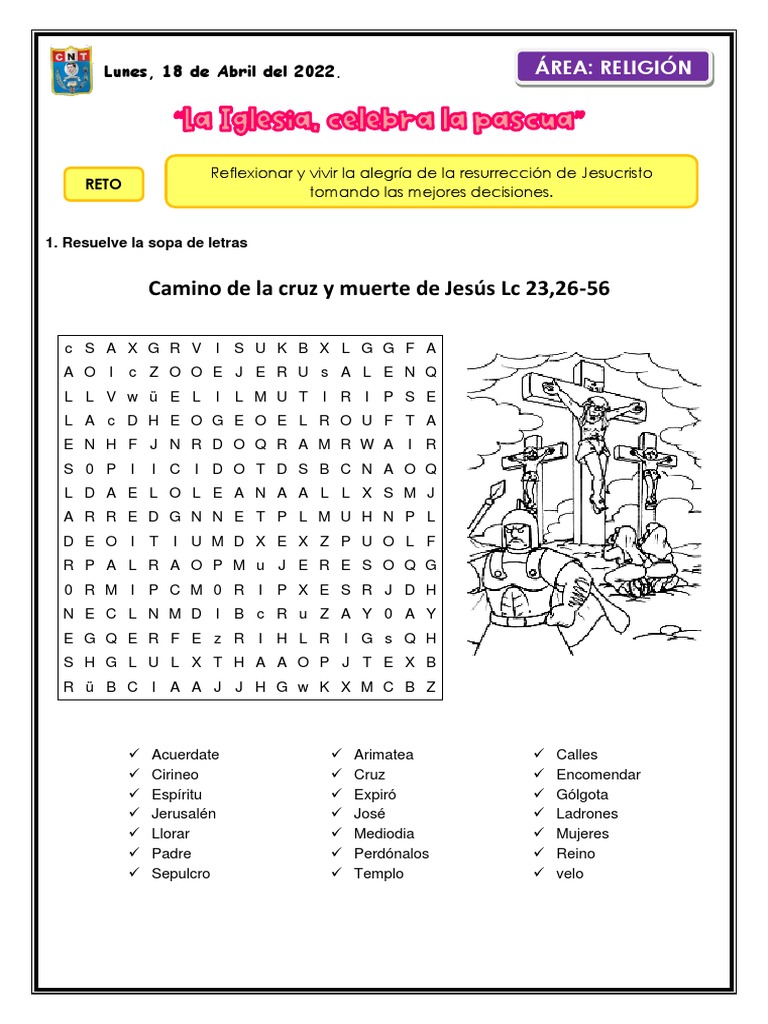 Ficha Rel 18-04-2022 | PDF | La resurrección de Jesús | Pascua de ...