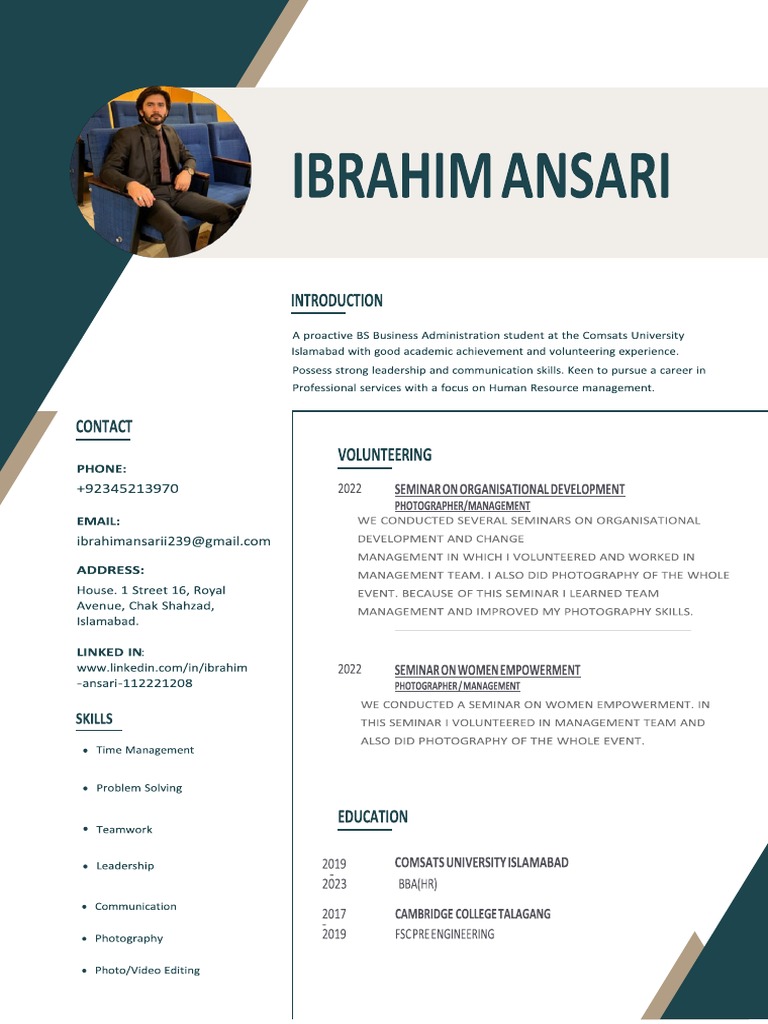 Ibrahim Ansari - CV | PDF