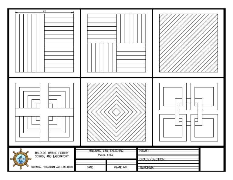 Plate 2 - Freehand Line Sketching | PDF