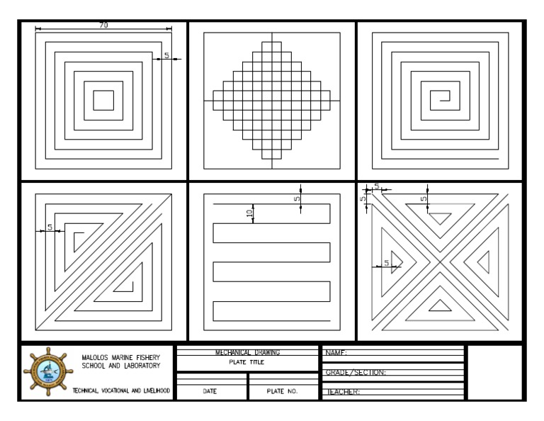 Plate 3 - Mechanical Line Drawing | PDF