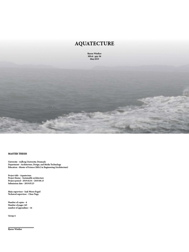Aquatecture | PDF | Solar Energy | Sustainability