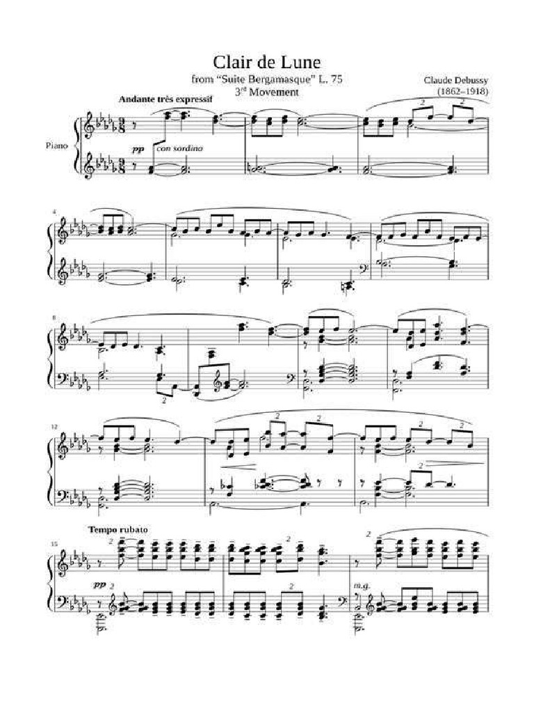 Clair de Lune | PDF