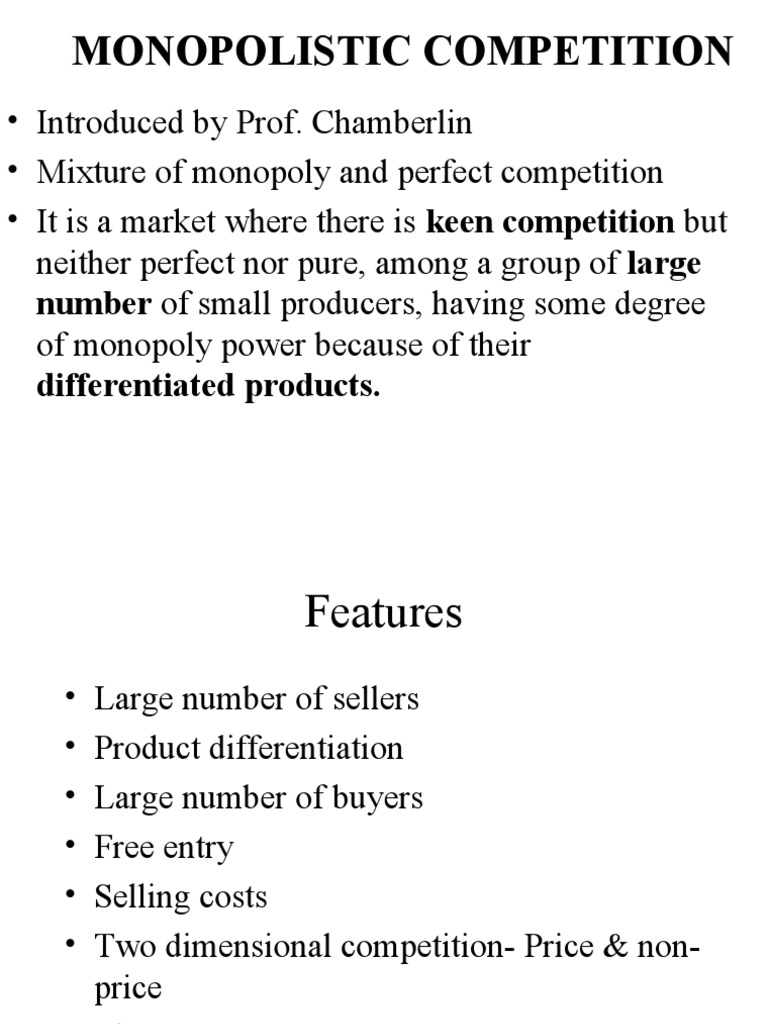 Monopoly, Monopolistic Competition, Oligopoly | PDF | Monopoly | Long ...