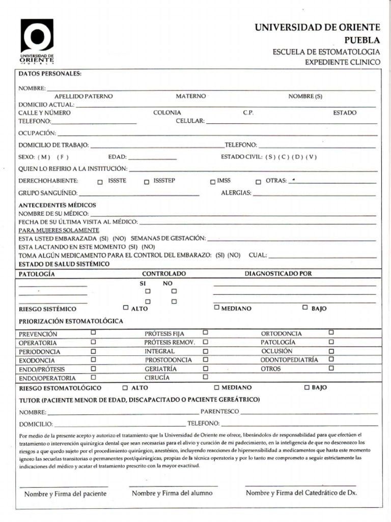 Expediente Clinico | PDF