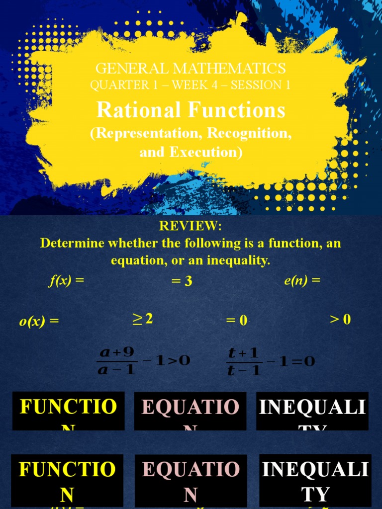 Rational Function PDF Area Function Mathematics 