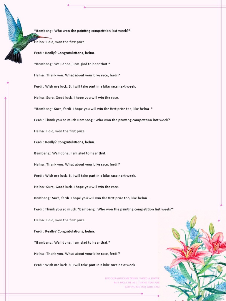 Simple White Bird and Lily Letter-WPS Office | PDF