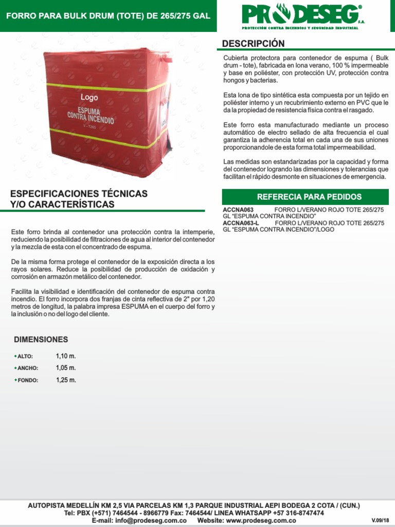 Ficha Tecnica de Forro para Tote | PDF | Materiales | Química