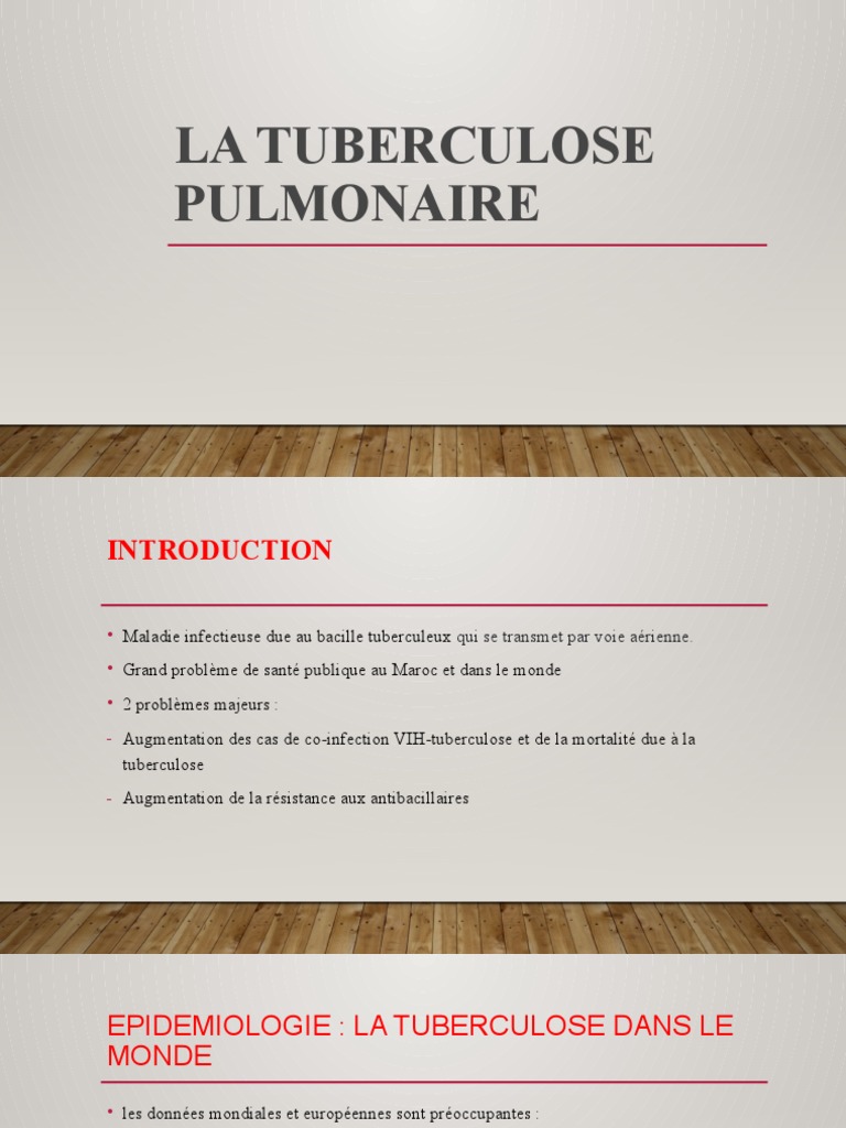 La Tuberculose | PDF | Tuberculose | Bacille de Koch