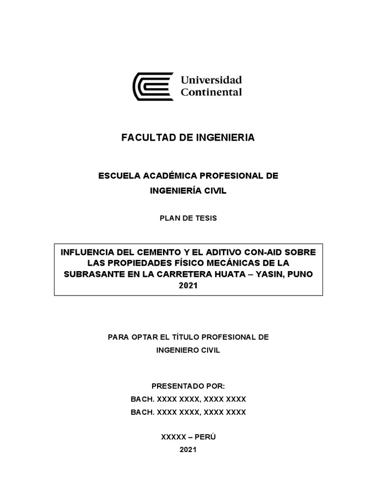 Plan de Tesis Continental Final 2021 Tesis | PDF | Conocimiento | Agua Plan de Tesis Continental Final 2021 Tesis | PDF | Conocimiento | Agua