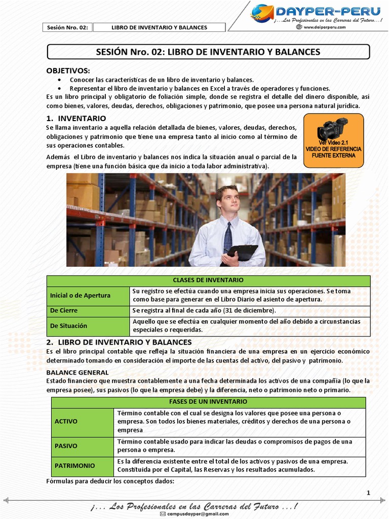 S2 - Libro de Inventario y Balances | PDF | Contabilidad | Hoja de balance