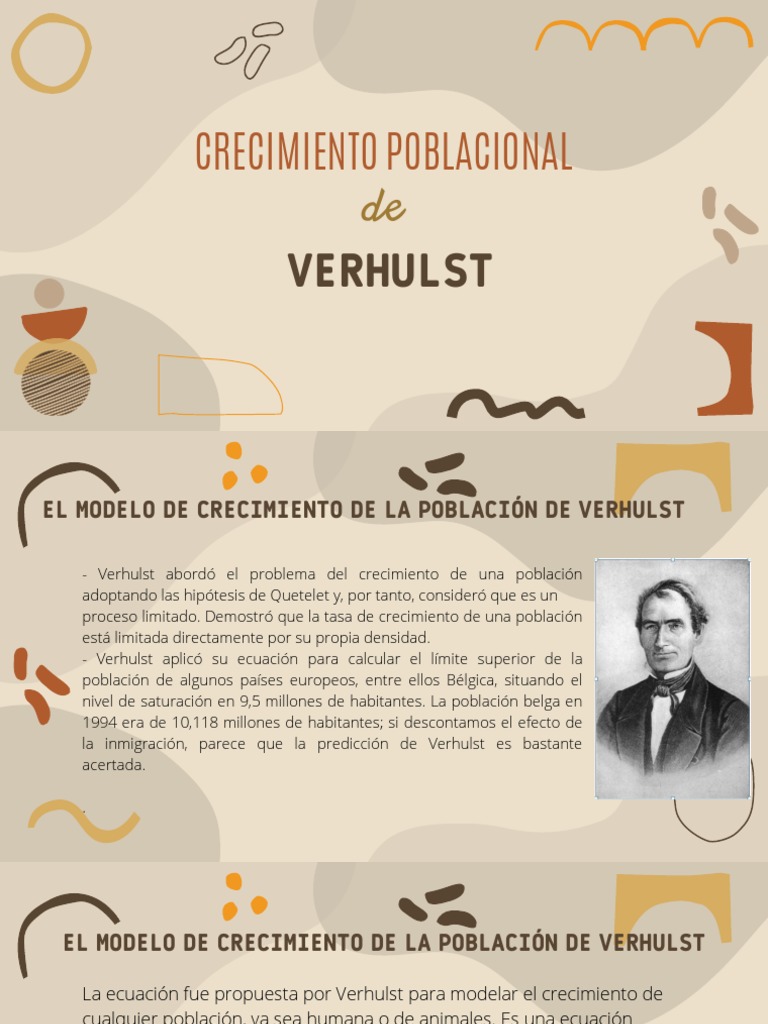 El modelo de crecimiento poblacional de Verhulst: una ecuación ...