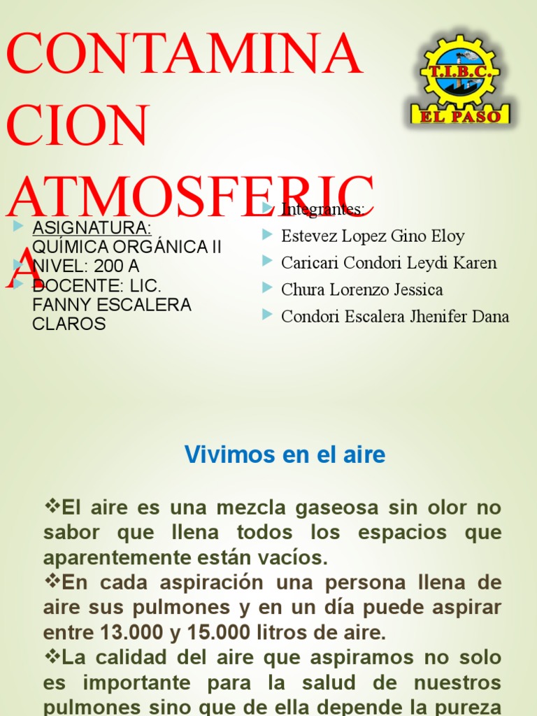 Contaminacion Atmosferica 200A | PDF | Atmósfera de tierra | La contaminación del aire