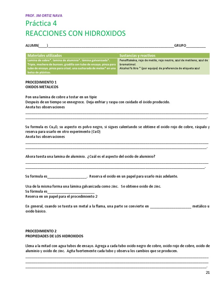 Practica 4 | PDF | Cobre | Aluminio