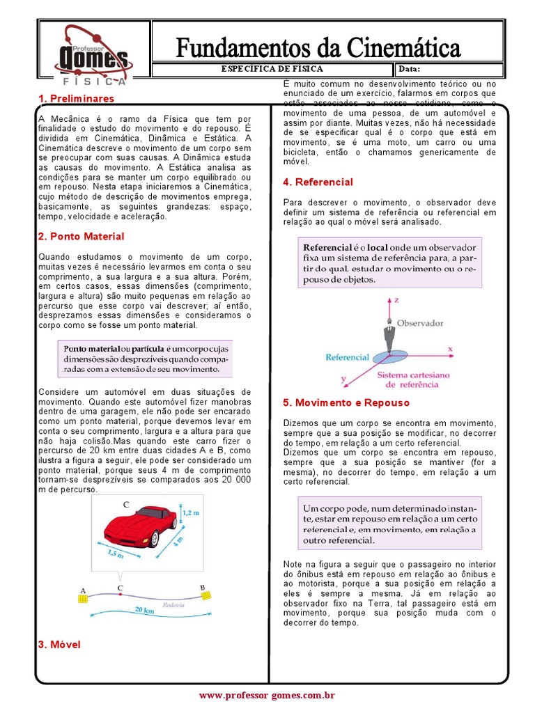Cap1 Fundamentos Da Cinemática | PDF