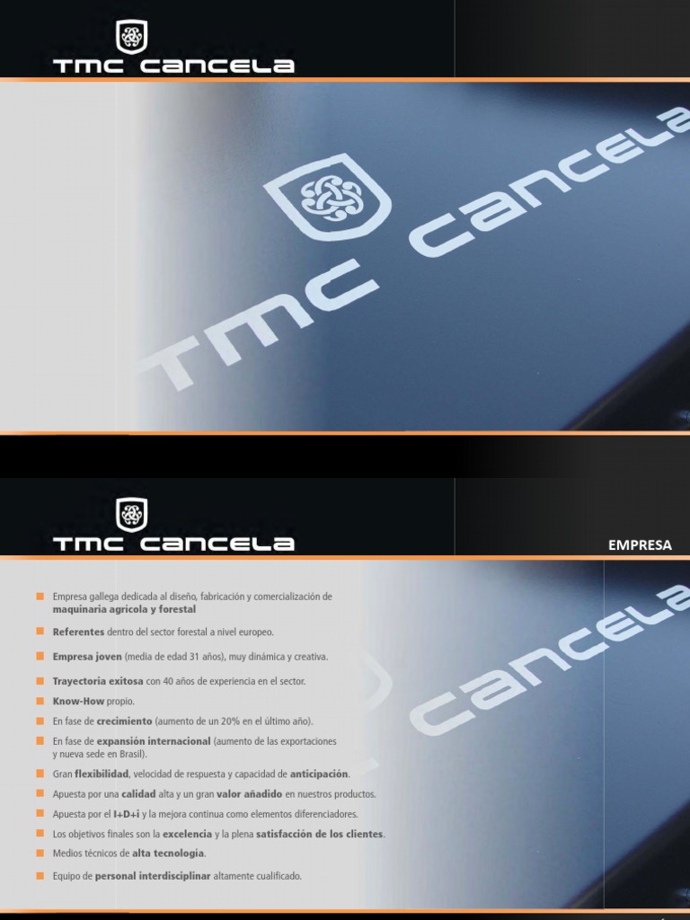 TMC Cancela Catalogo | PDF | Calidad (comercial) | Tornillo