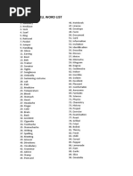 Year 2 English Vocabulary List | PDF