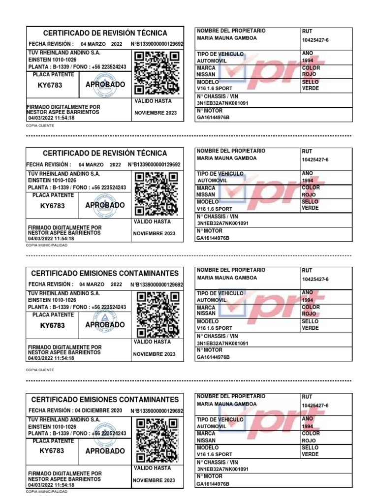 Revicion Tecnica zb3278 - Backup | PDF | Tecnología de vehículos ...