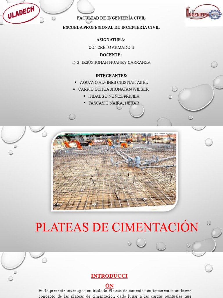 Plateas de Cimentación | PDF