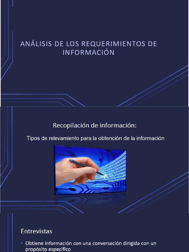 Analisis de Los Requerimientos de Informacion | PDF