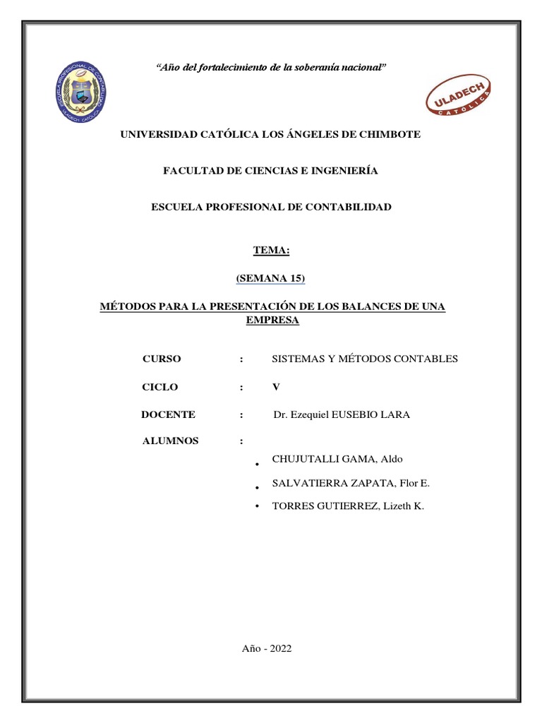 ACT - 15 Sistemas y Metodos | PDF