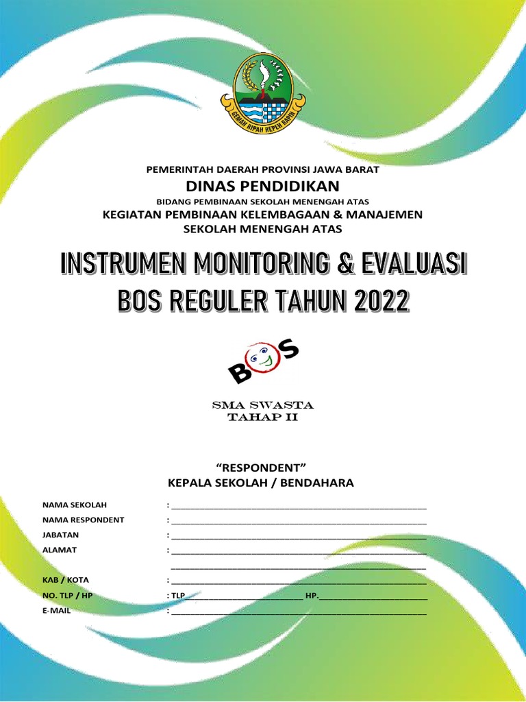 Instrumen Monev Bos 2022 Tahap 2 Sma Swasta Fix f4 | PDF | Karier & Perkembangan