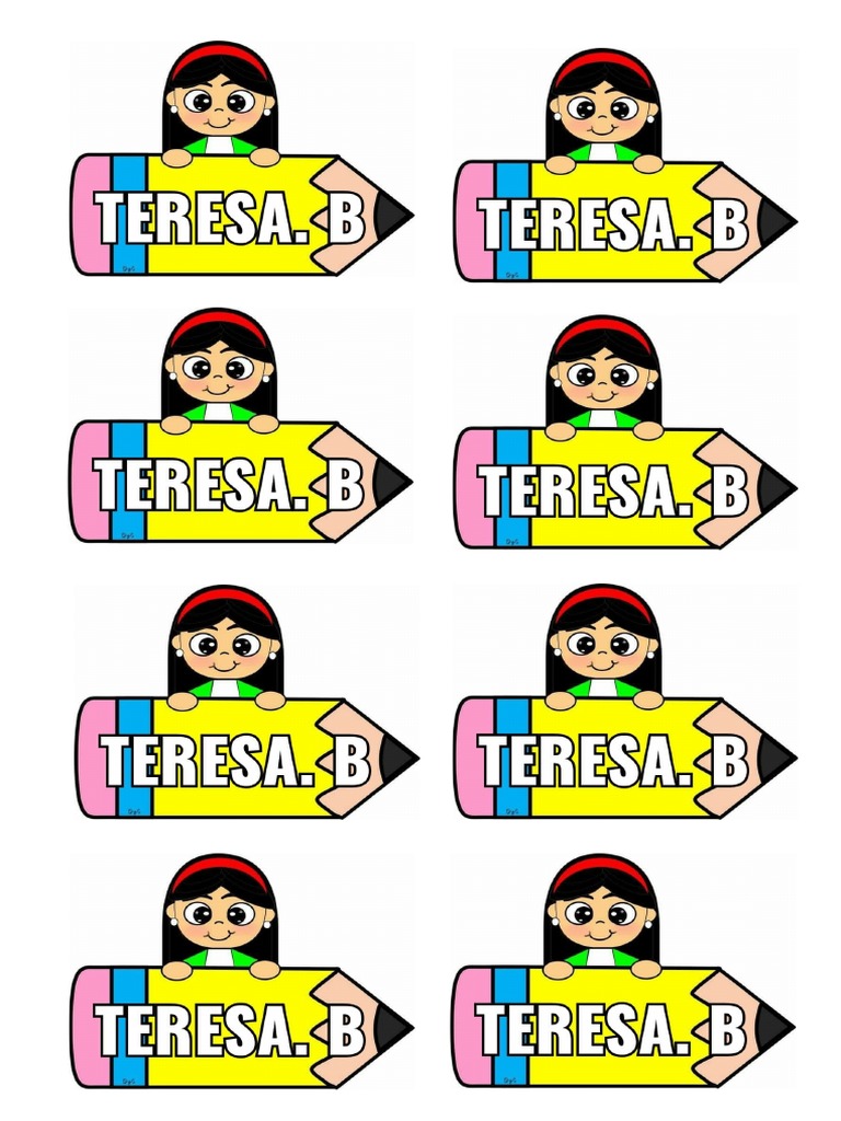 Solapin de Nombre | PDF