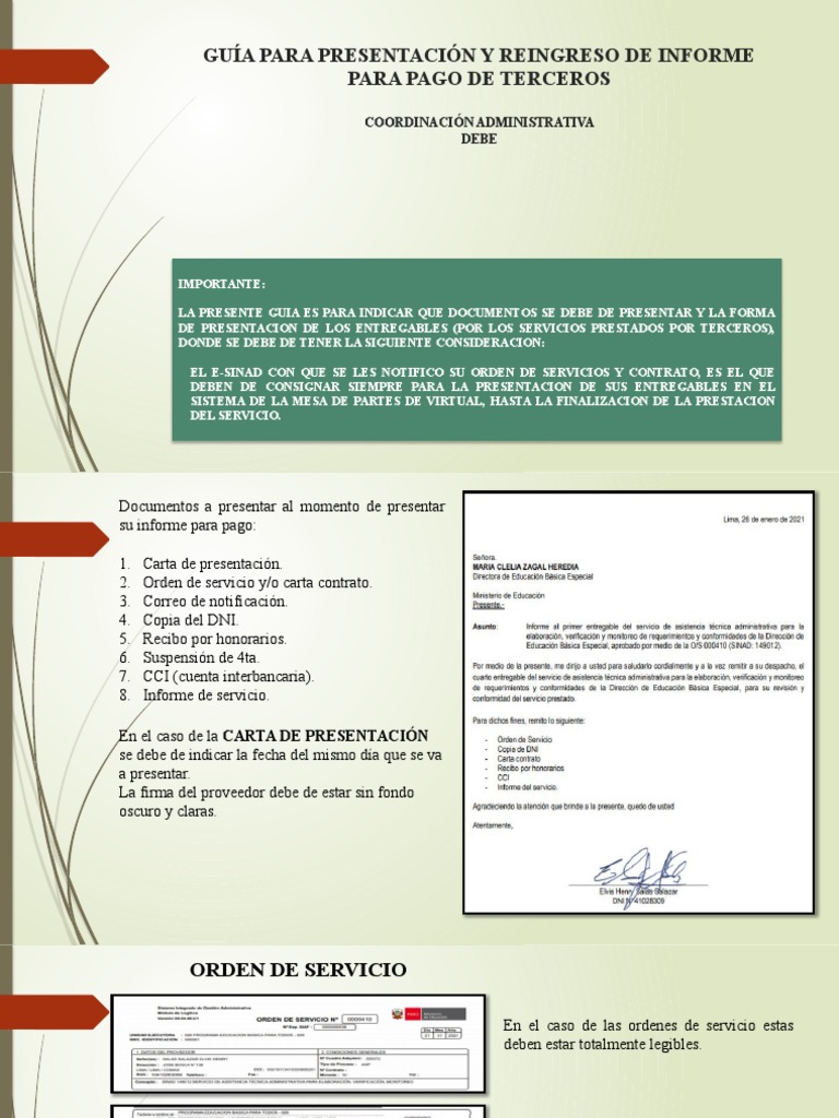 Guía para Reingreso de Sinad | PDF