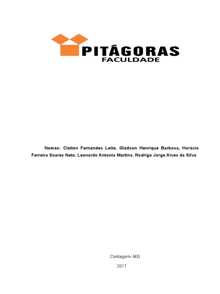 Capa de Trabalho Pitágoras | PDF