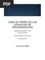 Línea de Tiempo de Lenguajes de Programación | PDF | Lenguaje de ...