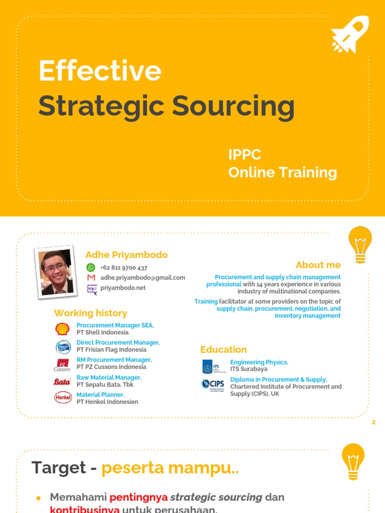 Materi - Effective Strategic Sourcing | PDF | Monopoly | Procurement