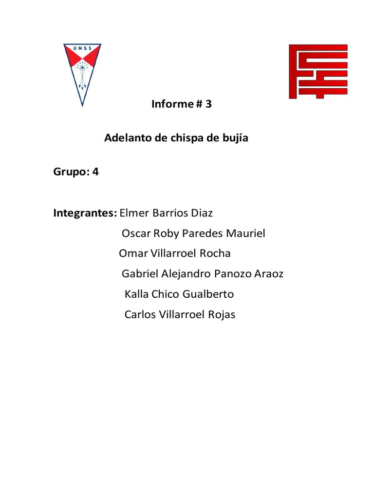 Análisis de Adelanto de Chispa en Motores | PDF | Motor de combustión interna | Combustión