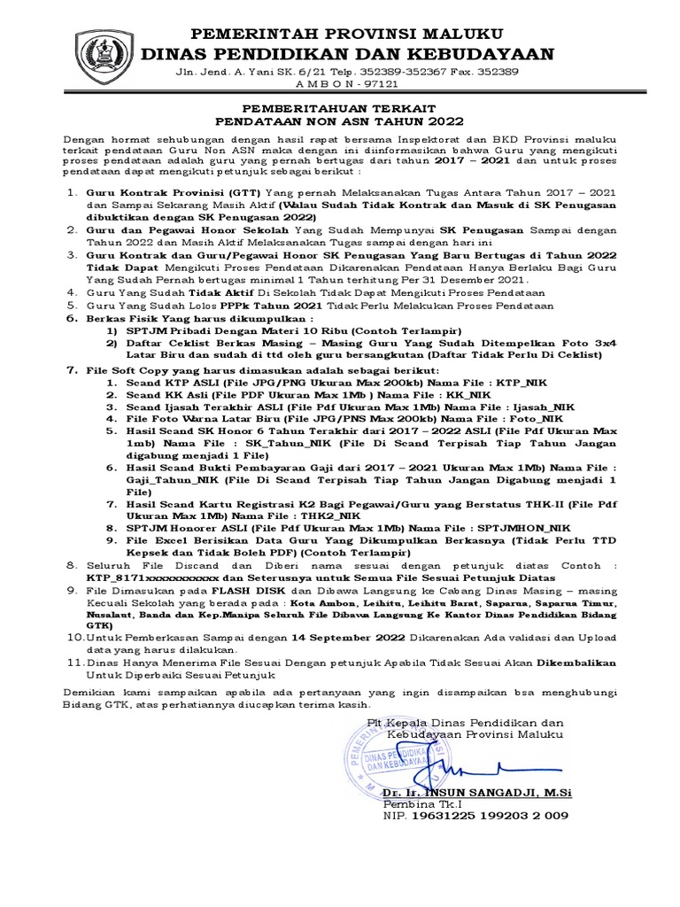 PENDATAAN GURU | PDF